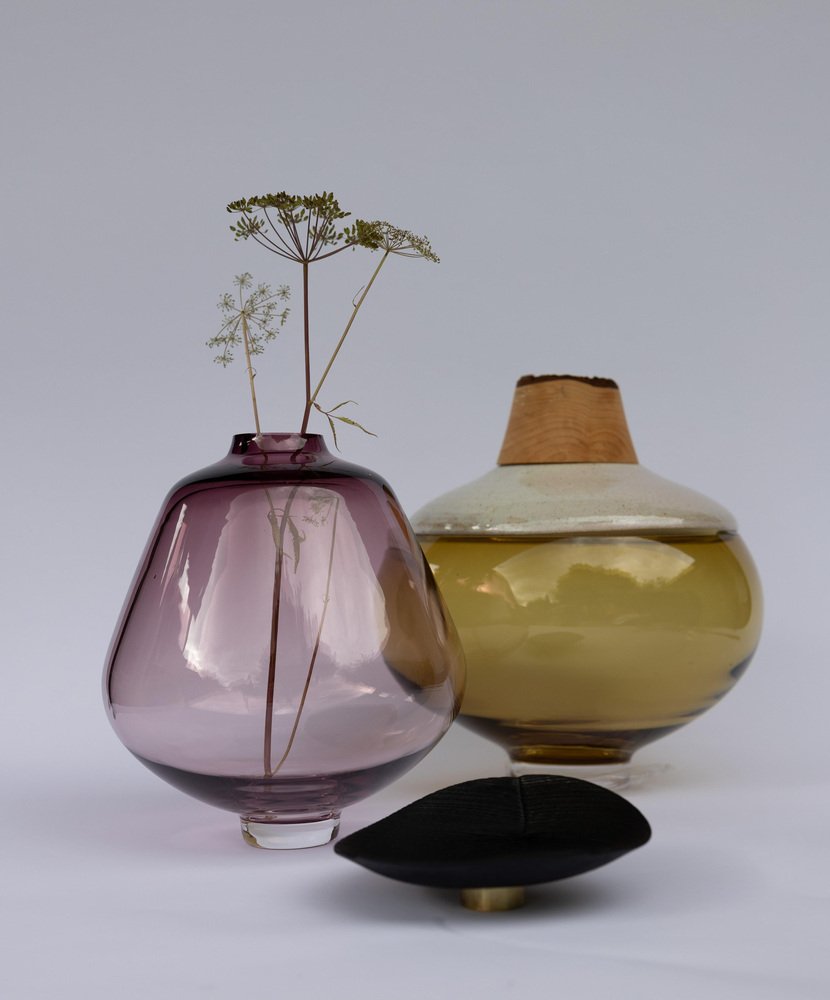 Fukui Stacking Rose Vase by Pia Wüstenberg for sale at Pamono