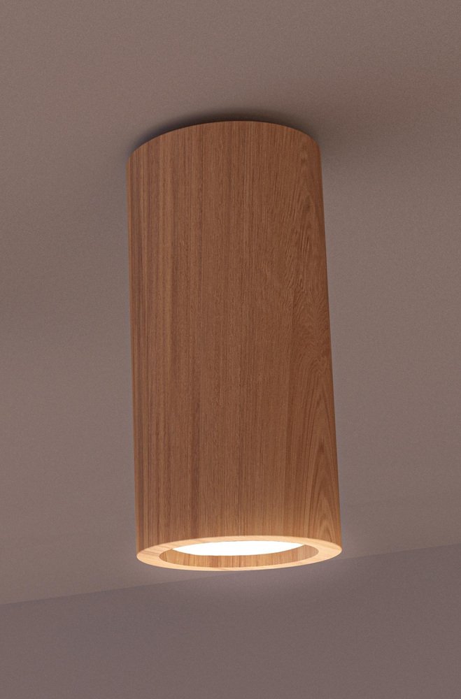 Henka Iroko Wood Spotlight by Alabastro Italiano for sale at Pamono