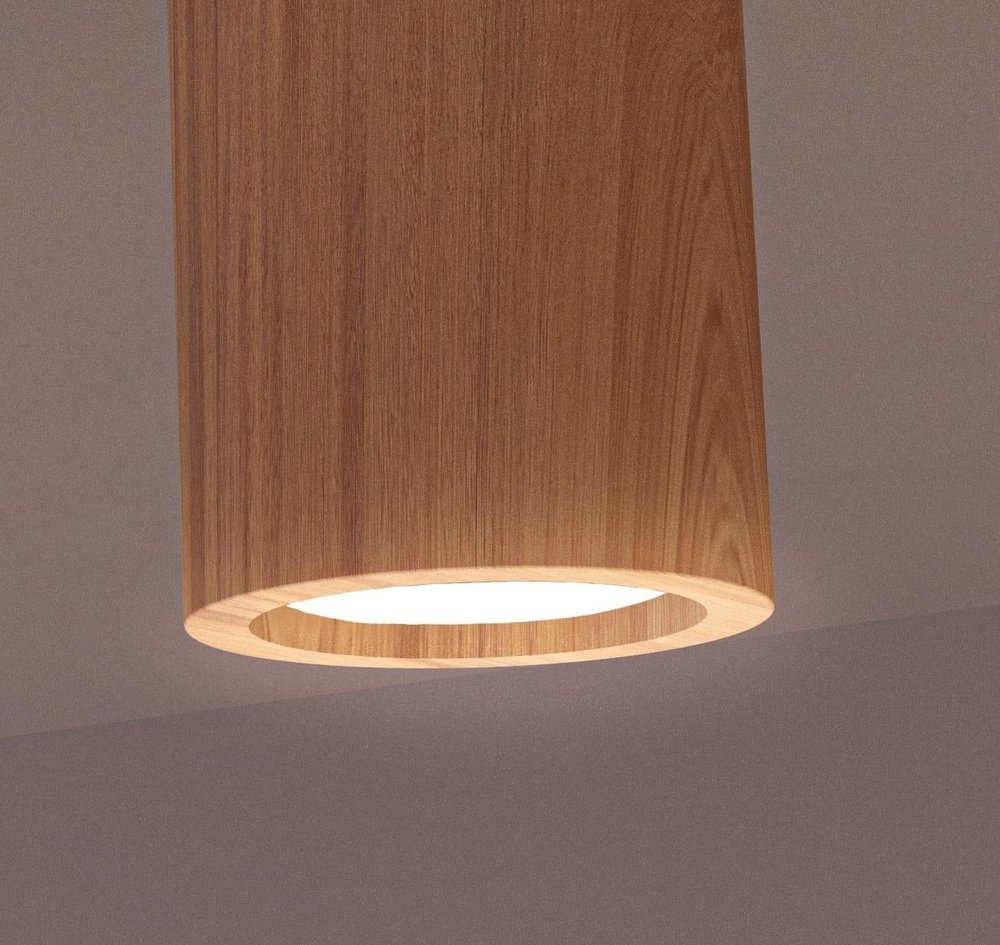Henka Iroko Wood Spotlight by Alabastro Italiano for sale at Pamono