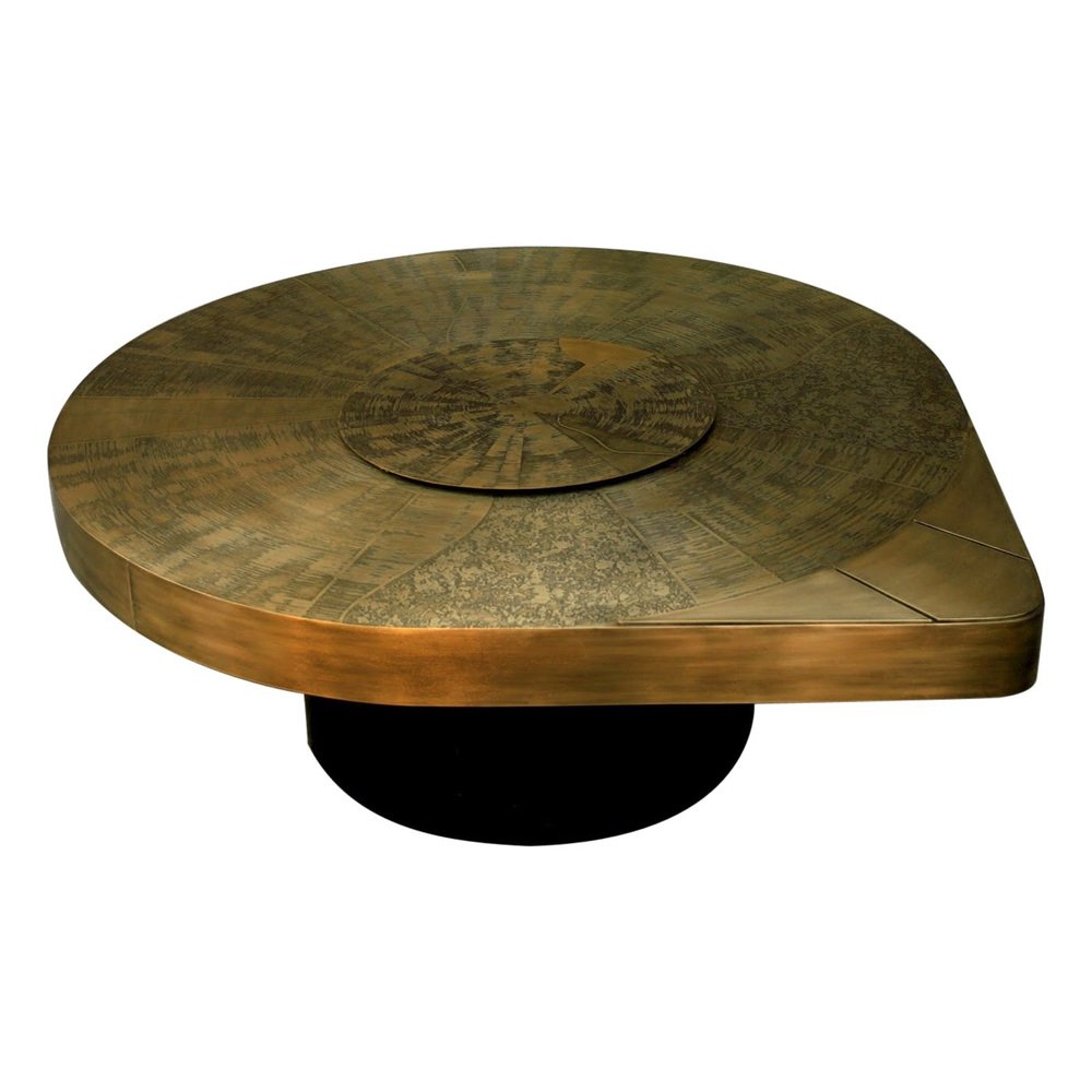 Star Trek Coffee Table in Brass by Brutalist Be for sale at Pamono