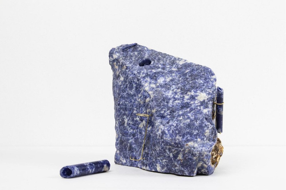 Medium Sodalite Flower Vessel by Studio DO for sale at Pamono