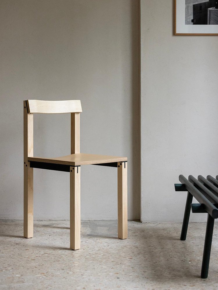 Tal Chairs in Ash by Léonard Kadid for Kann Design, Set of 8 for sale ...