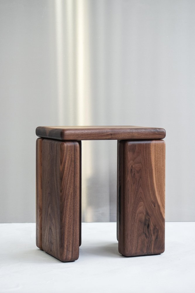Timber Stool Walnut by Onno Adriaanse for sale at Pamono