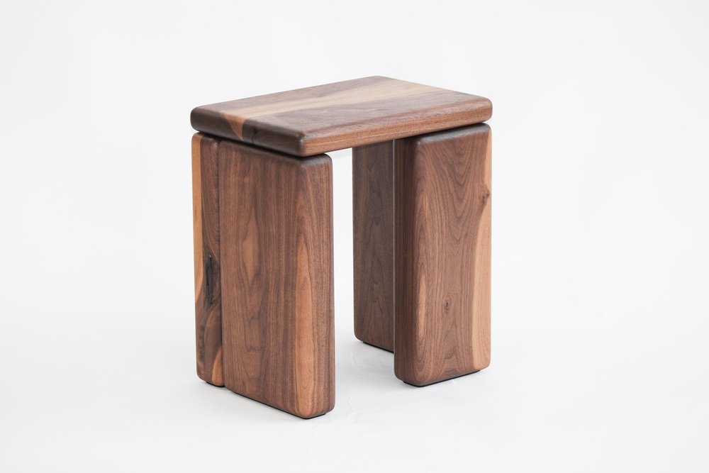 Timber Stool Walnut by Onno Adriaanse for sale at Pamono