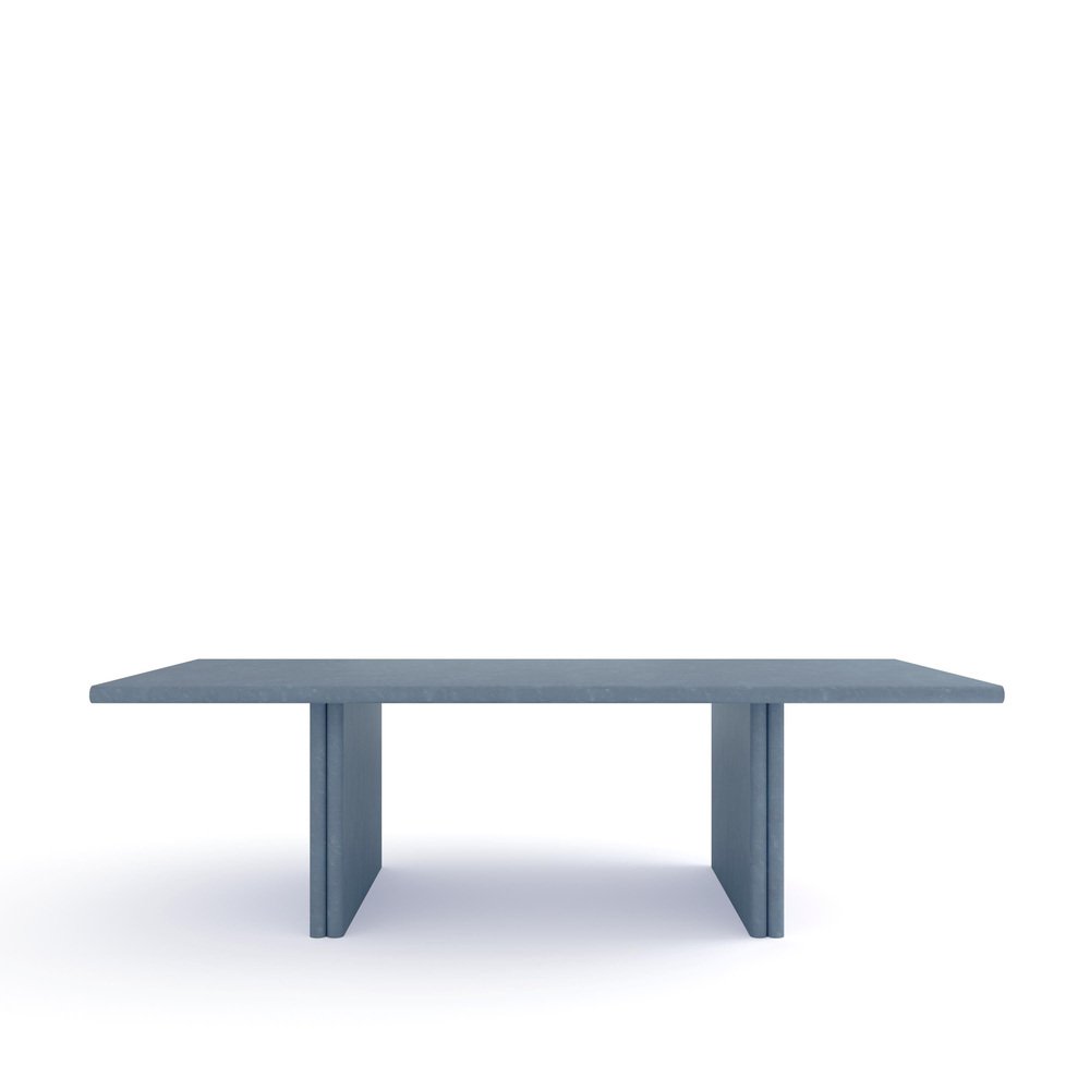 Jacques Rectangular Powder Blue Dining Table by Fred and Juul for sale at Pamono