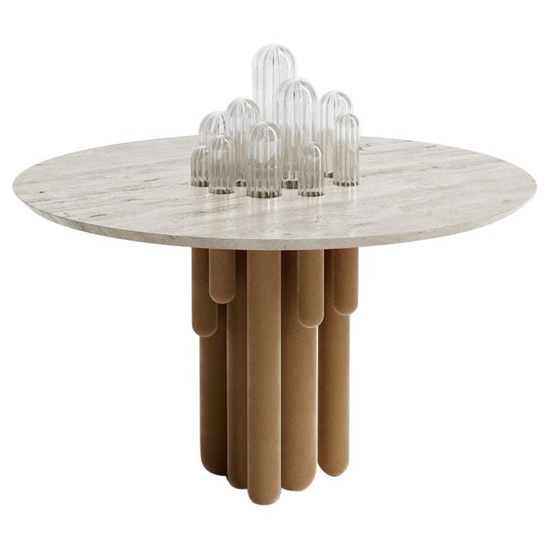 Cactus Velvet Round Table by Mickael Koska for sale at Pamono