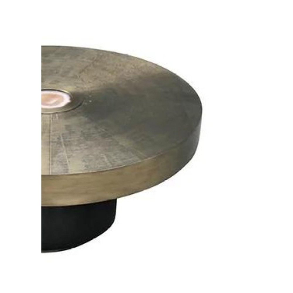 Star Trek Round Brass Coffee Table by Brutalist Be for sale at Pamono