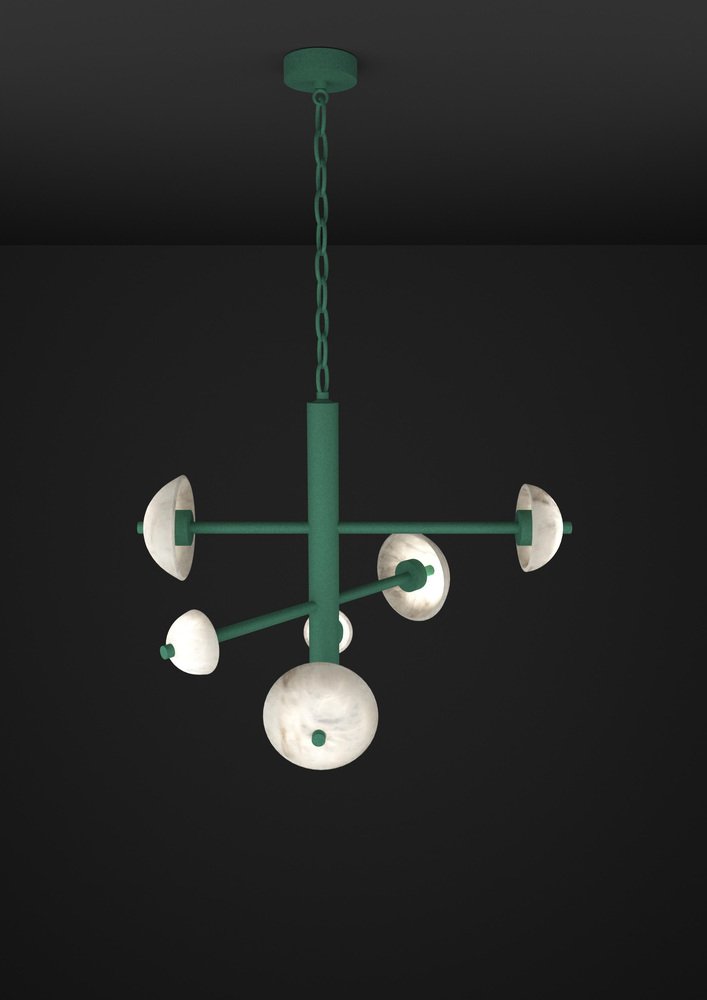 Apollo Freedom Green Metal Pendant Lamp by Alabastro Italiano for sale ...