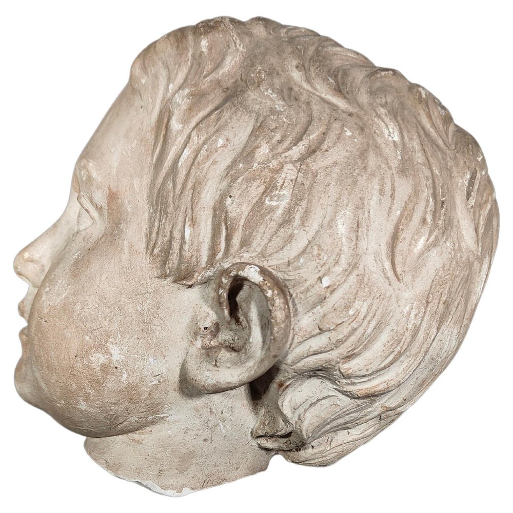 Italian Head in Plaster, 19th Century for sale at Pamono