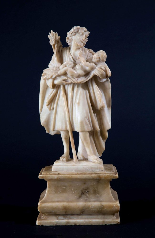 Saint Christopher, 18th Century, Marble Sculpture for sale at Pamono