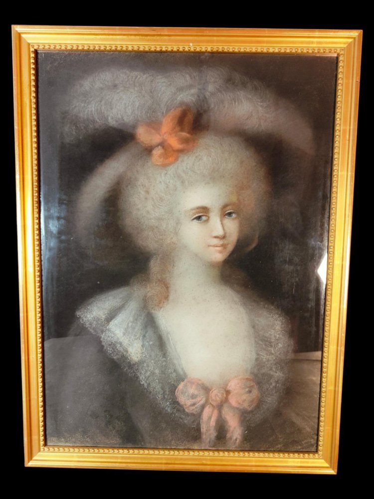 French Artist, Portrait, 18th Century, Pastel Drawing, Framed for sale ...