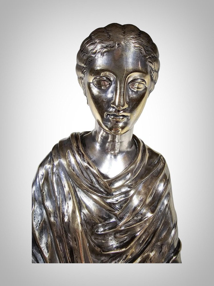 Bronze Sculpture Depicting Greek Lady Seated, 1875 for sale at Pamono