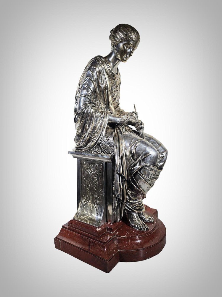 Bronze Sculpture Depicting Greek Lady Seated, 1875 for sale at Pamono