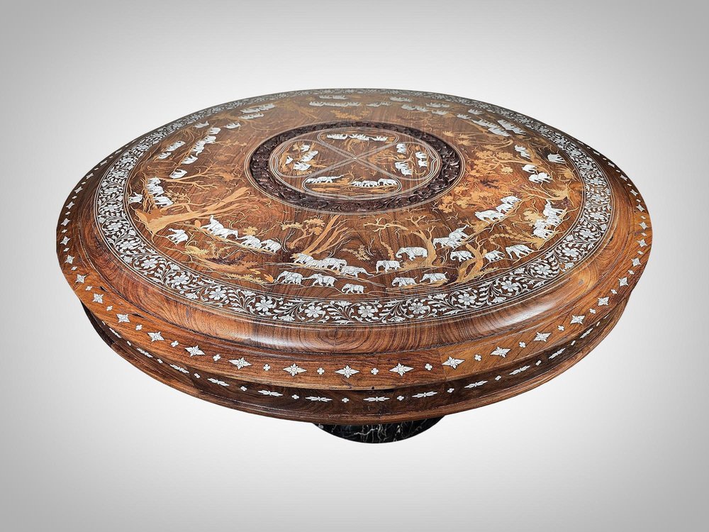 Antique Anglo-Indian Table, 1880 for sale at Pamono