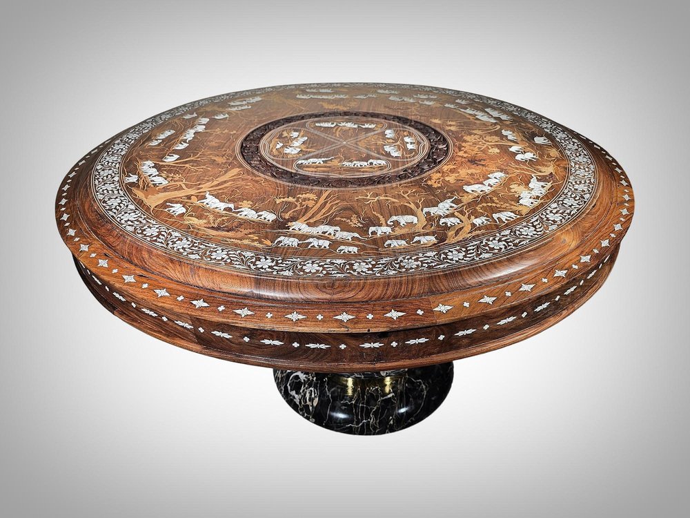 Antique Anglo-Indian Table, 1880 for sale at Pamono
