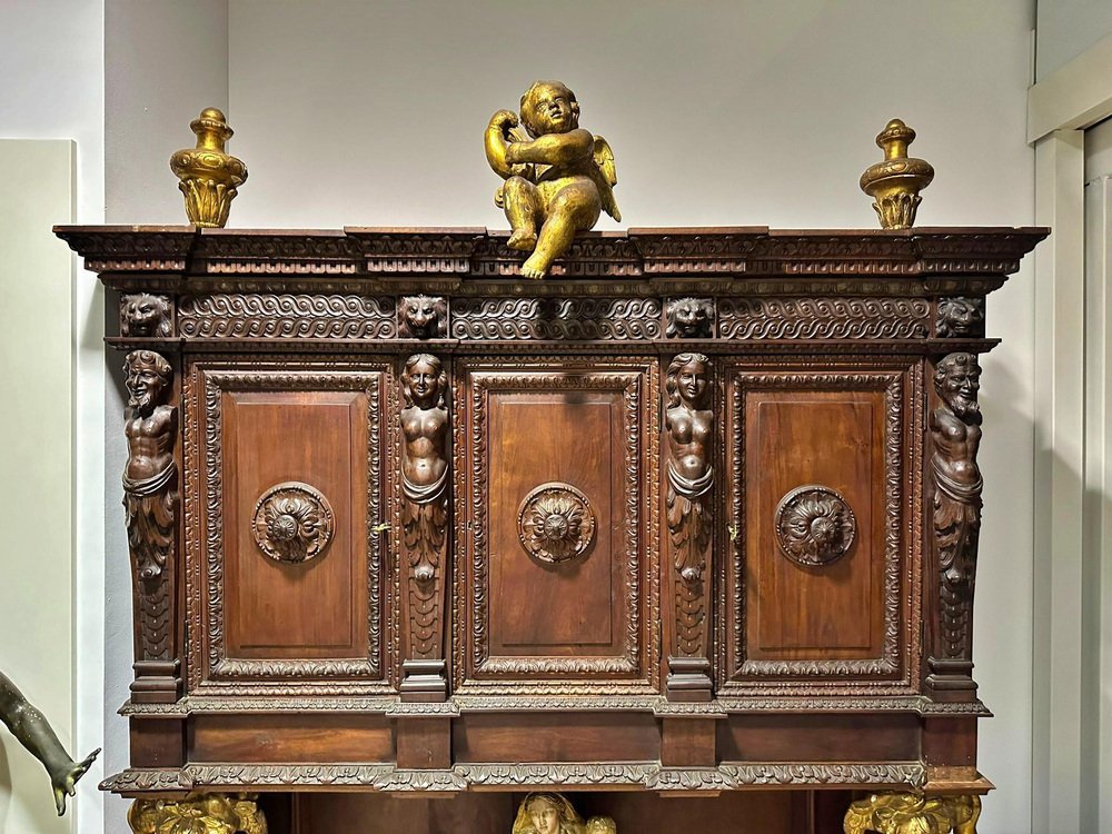 19th Century Sicilian Double Body Cabinet for sale at Pamono