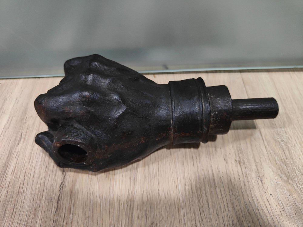 Forged Iron Hand Sculpture, 1950s for sale at Pamono