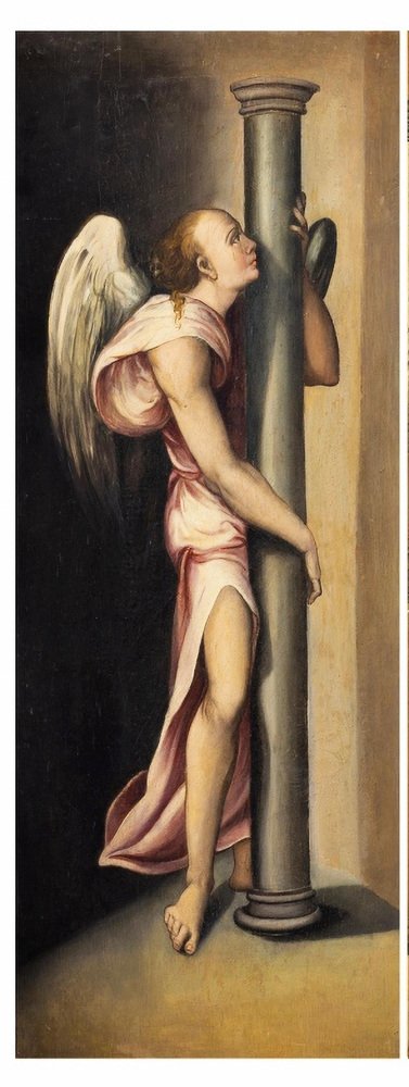 Spanish School Artist, Annunciation Triptych, 17th Century, Oil on Canvas for sale at Pamono