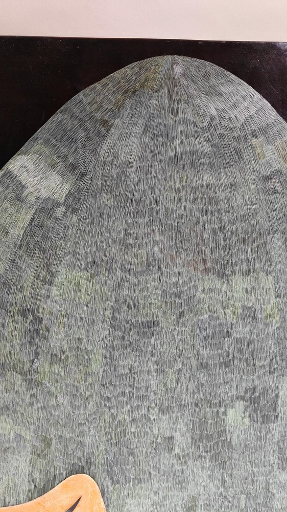 Art Deco Lacquered Wood Panel from QT, 1920s for sale at Pamono