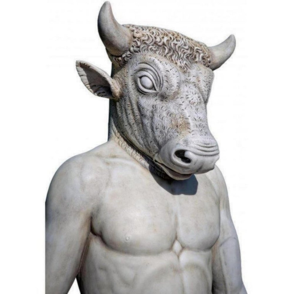 Minotaur of the Labyrinth of Crete, 20th Century, Carrara Marble for ...