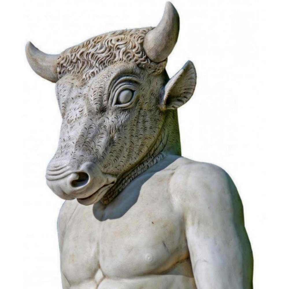 Minotaur of the Labyrinth of Crete, 20th Century, Carrara Marble for ...