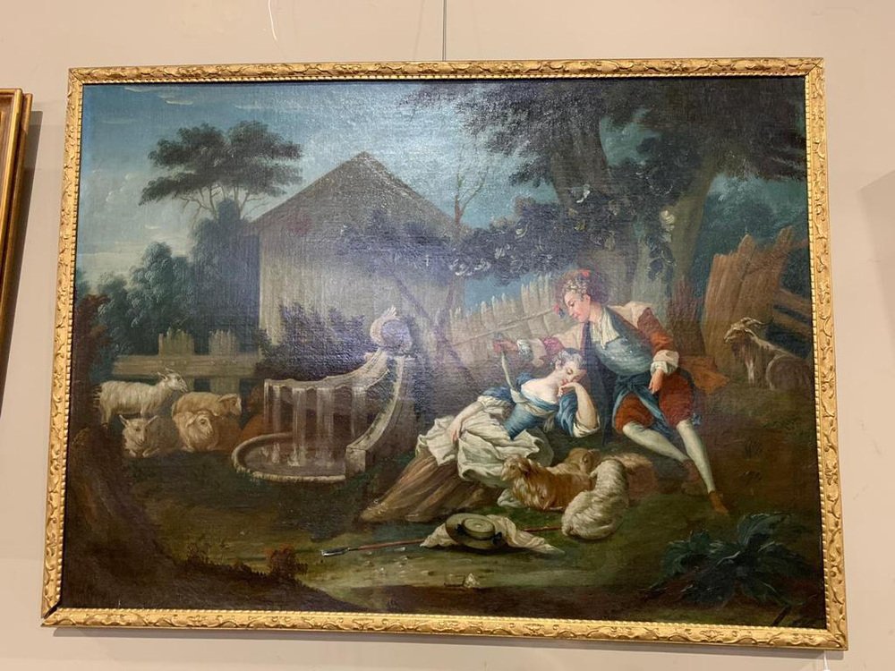 French School Artist, Gallant Scene, 18th Century, Oil on Canvas ...