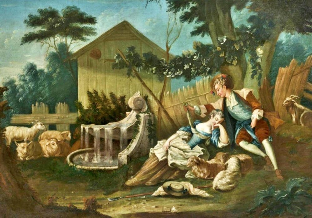 French School Artist, Gallant Scene, 18th Century, Oil on Canvas ...