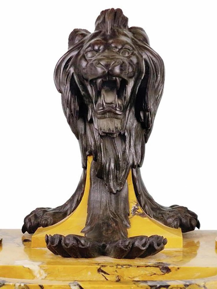 19th Century Napoleon III Lion Inkwell for sale at Pamono