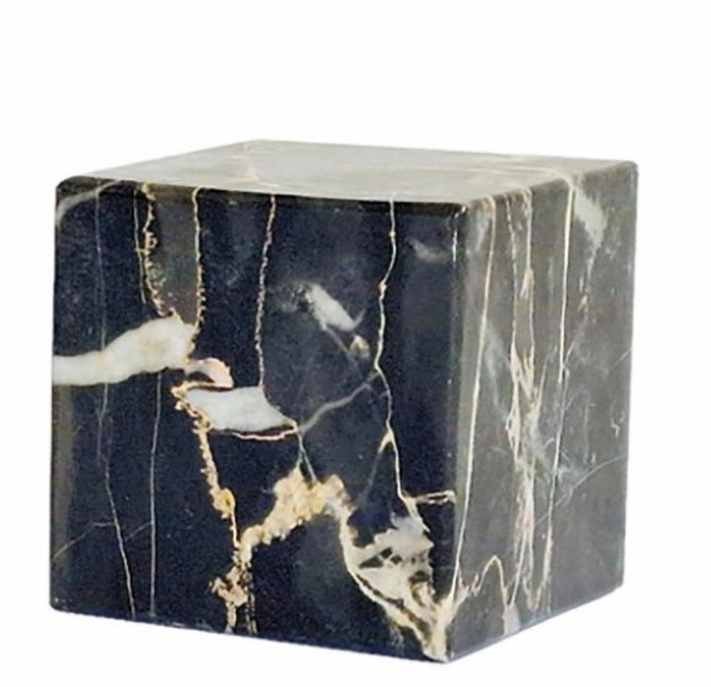 Vintage Italian Paperweights in Veined Black Marble, Set of 3 for sale ...