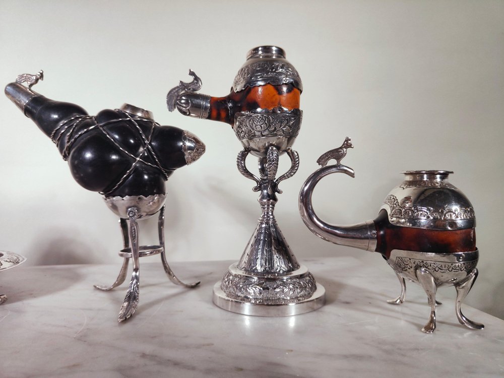 Colonial Pots in Silver, 1750s, Set of 6 for sale at Pamono