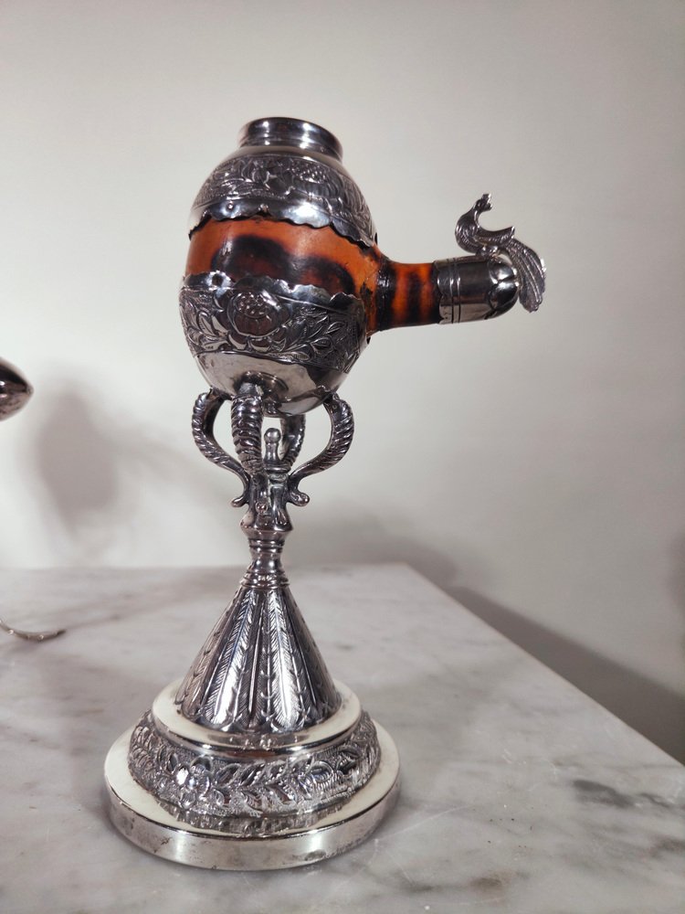 Colonial Pots in Silver, 1750s, Set of 6 for sale at Pamono