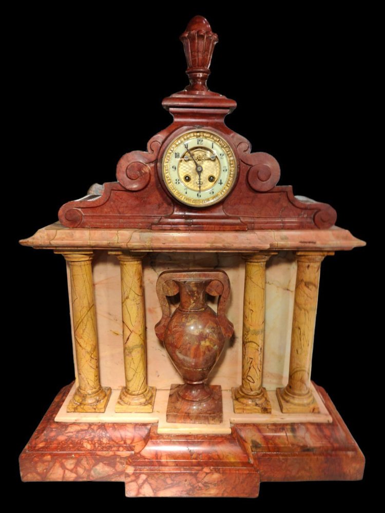 19th Century Marble Clock for sale at Pamono