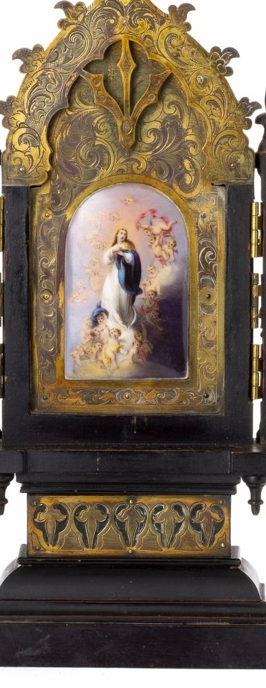 Italian Our Lady of the Assumption Triptych, 19th Century for sale at Pamono