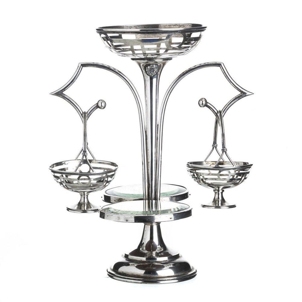 Art Deco Silver Table Centerpiece, 20th Century for sale at Pamono