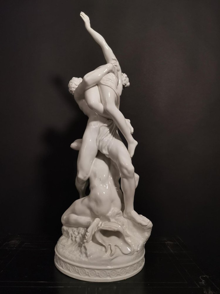 19th Century Italian Porcelain Rape Of Sabine Figurine for sale at Pamono