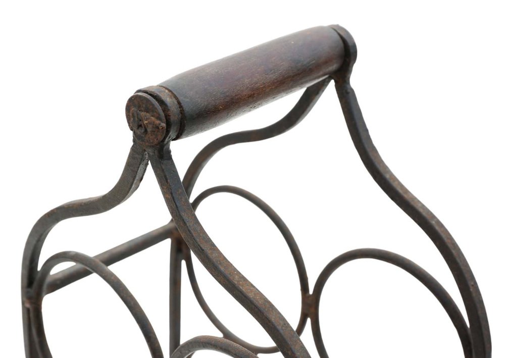 Vintage Wrought Iron Wine Rack, 1920 for sale at Pamono