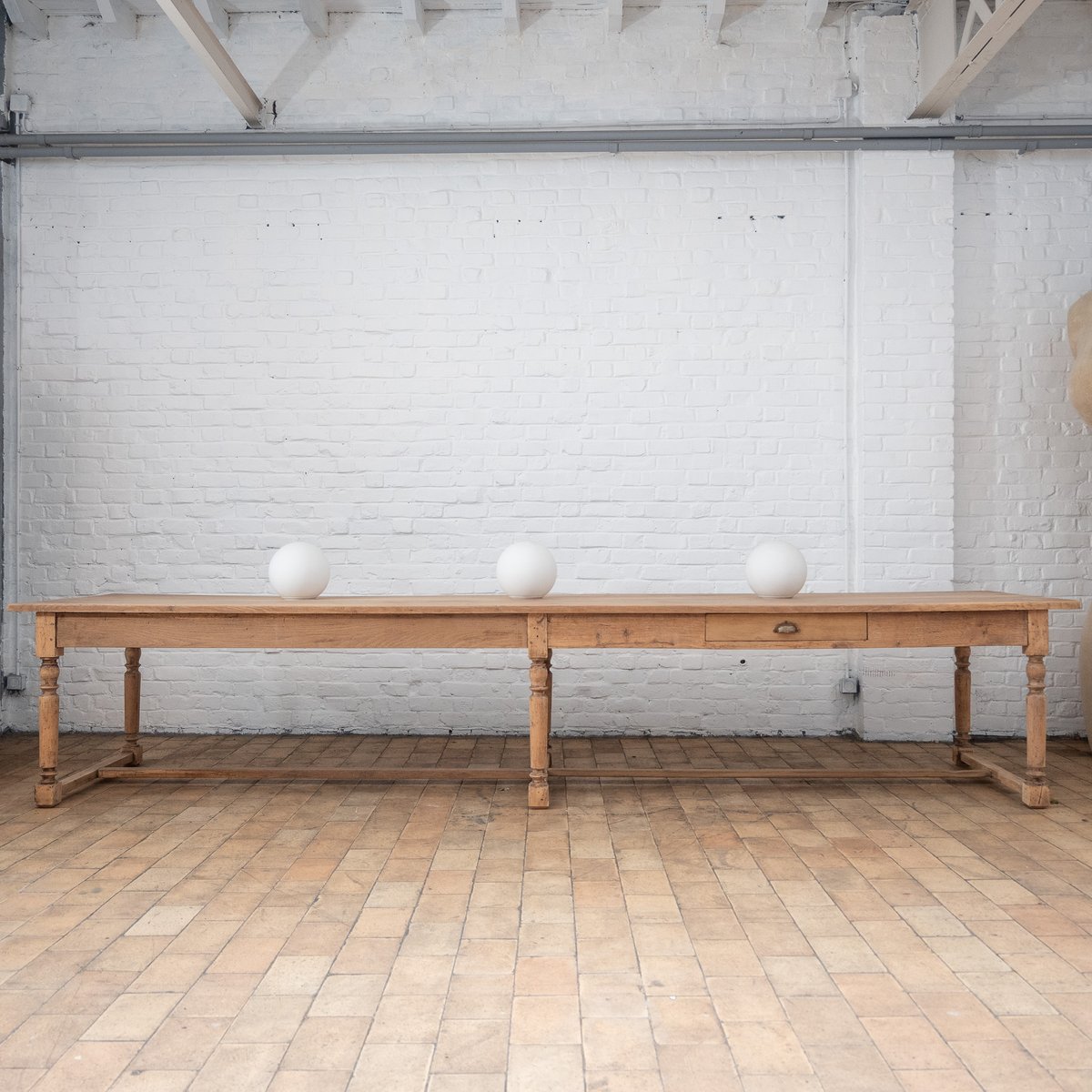 Large Oak Draper Table, 1930s for sale at Pamono