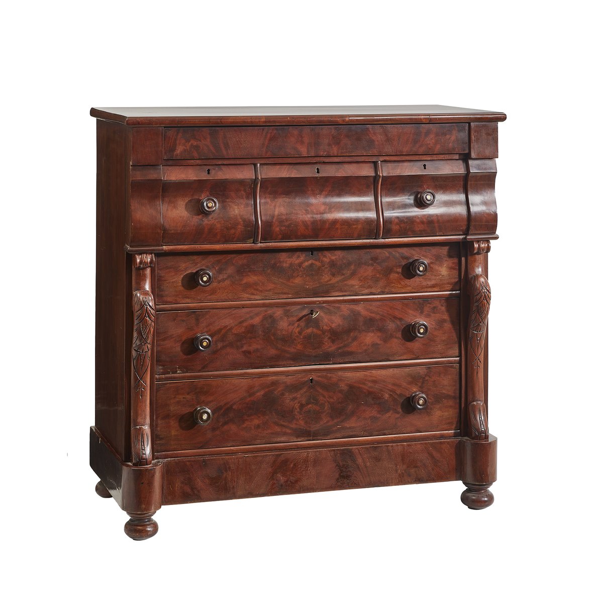 Antique Walnut Chest, 1920s for sale at Pamono