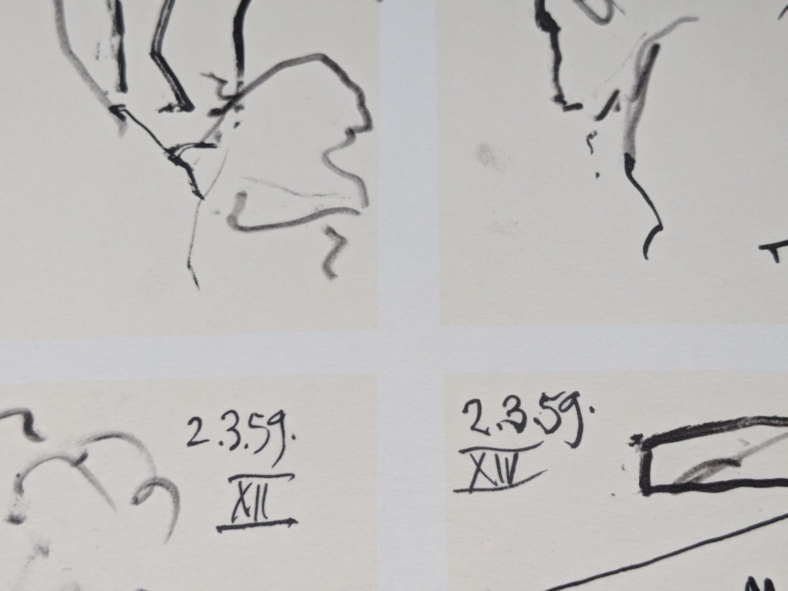 Pablo Picasso, Christ on the Cross and Horses 2, Double-Sided Original ...