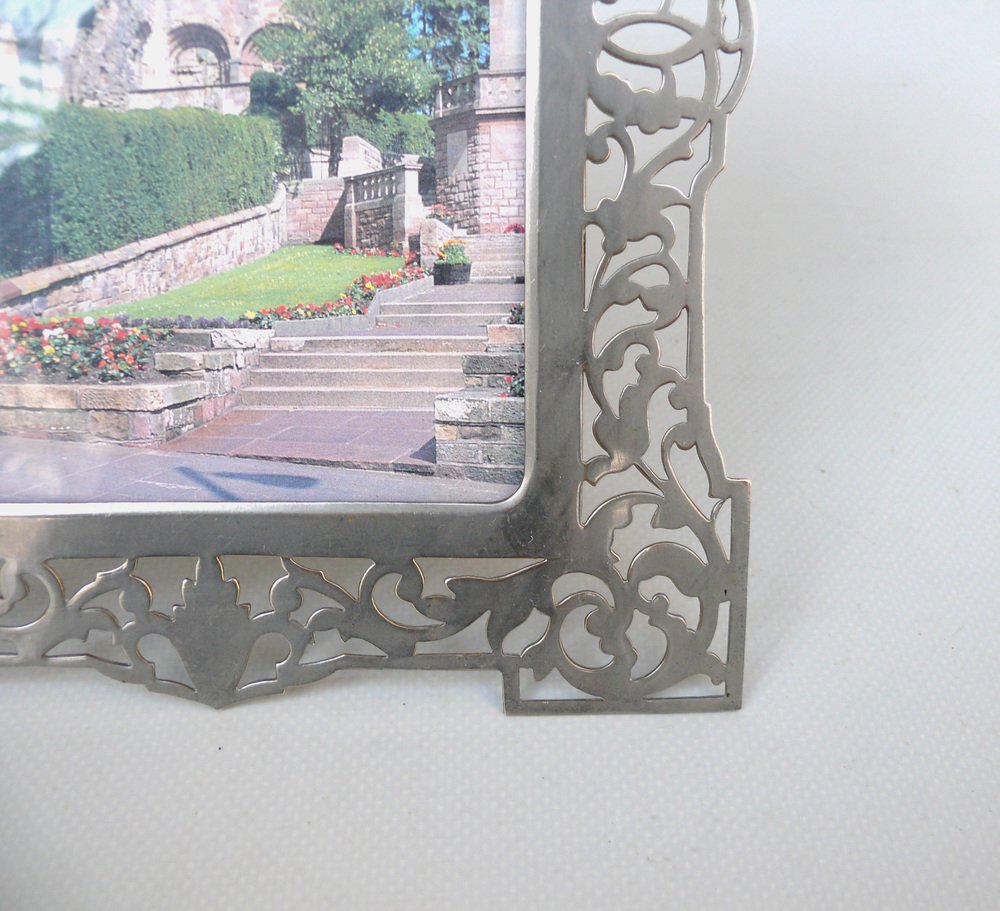 Antique Biedermeier Nickel-Plated Picture Frames, Set of 2 for sale at ...