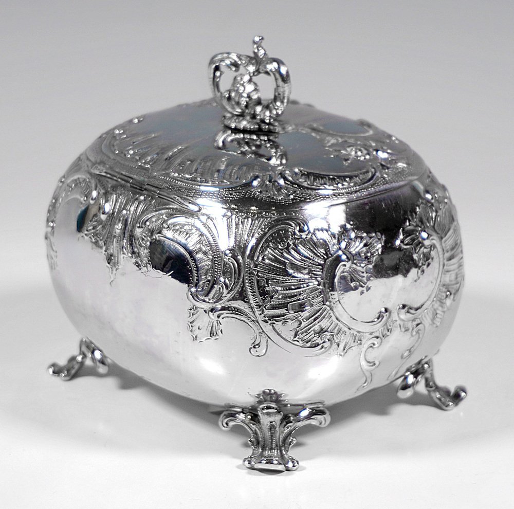Art Nouveau Silver Sugar Box attributed to Joaef B. Gedlitzkas Sons ...