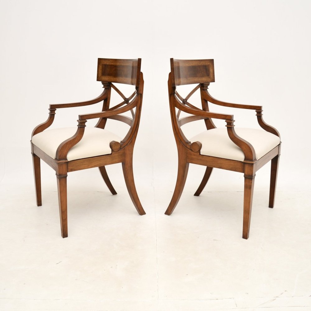 Regency Style Armchairs, 1950, Set of 2 for sale at Pamono