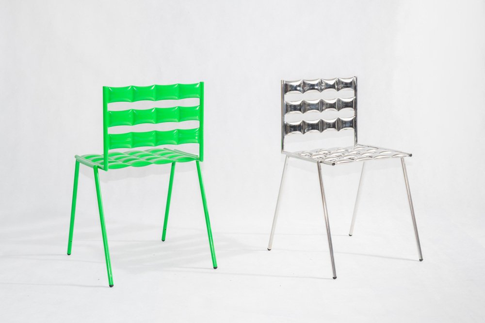 Stainless Steel Cosmic Chair by Metis Design Studio for sale at Pamono