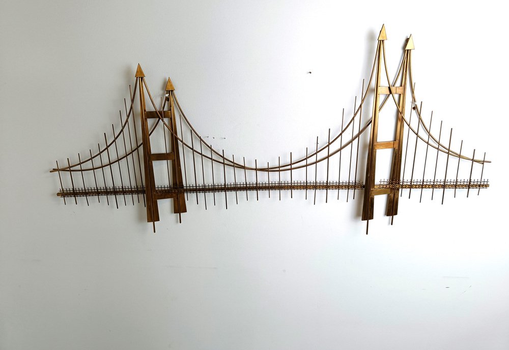 Wall Sculpture of the Golden Gate Bridge, 1970s for sale at Pamono