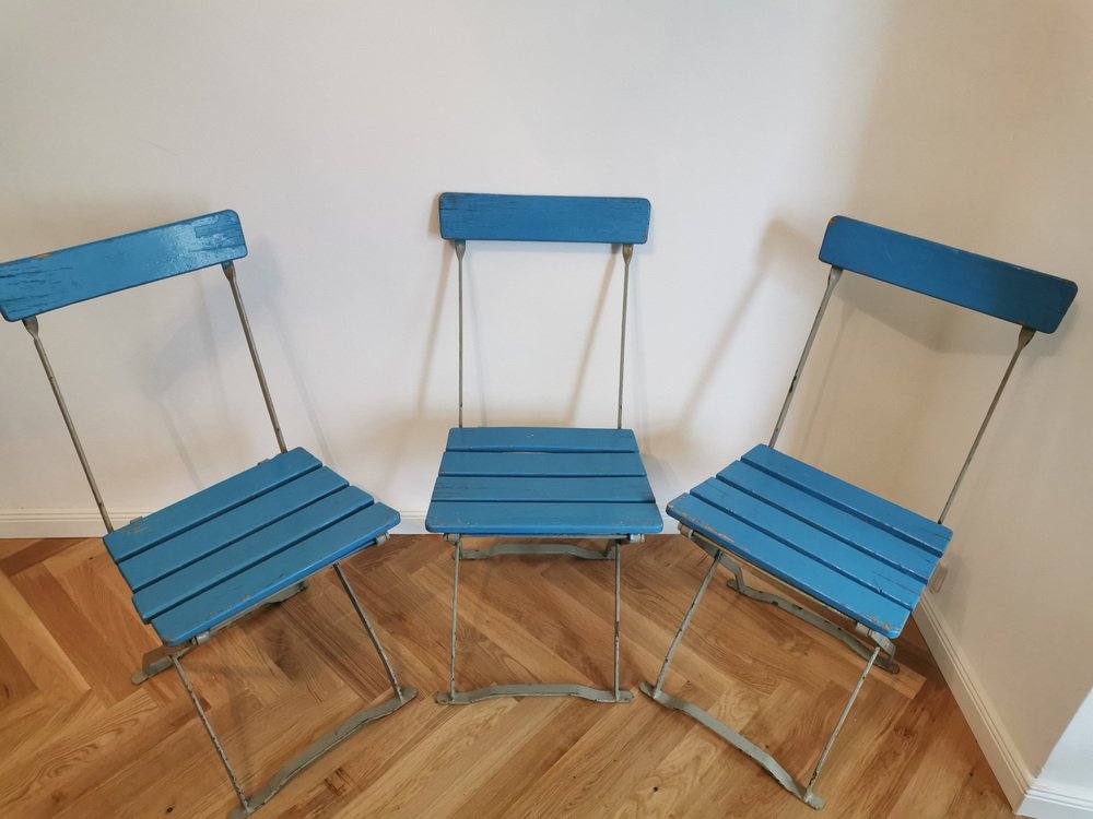 Vintage Beer Garden Chair, Set of 3 for sale at Pamono