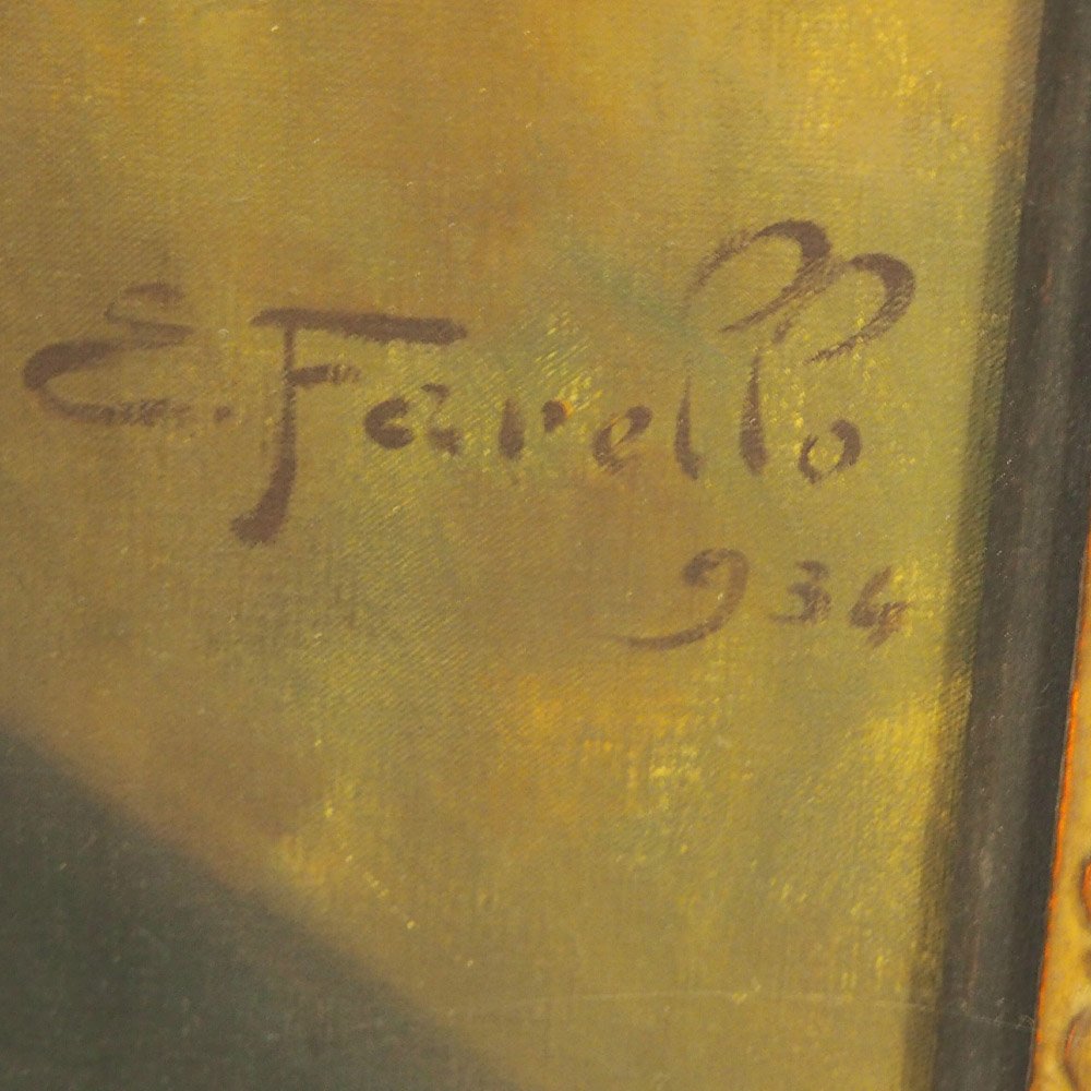 Eugenio Farello, Portrait, 1934, Oil on Canvas, Framed for sale at Pamono