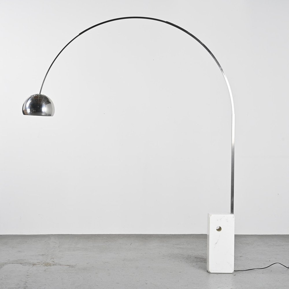 Arco Stehlampe von Achille & Pier Giacomo Castiglioni für Flos, 1962 bei Pamono kaufen