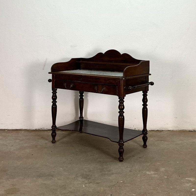 Antique Wash Basin or Dressing Table with Marble Details for sale at Pamono
