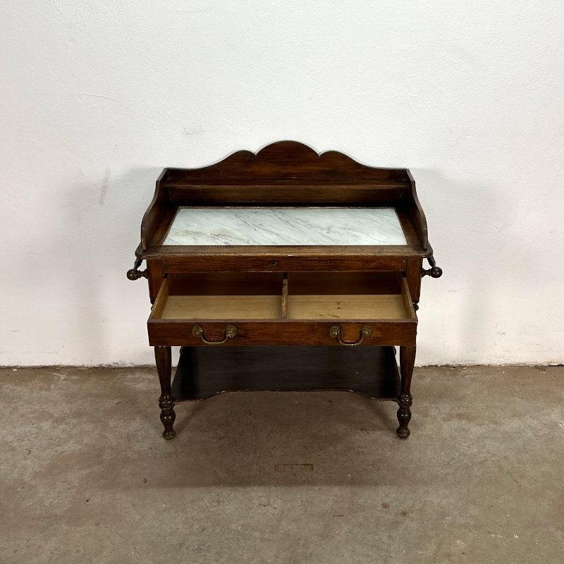 Antique Wash Basin or Dressing Table with Marble Details for sale at Pamono