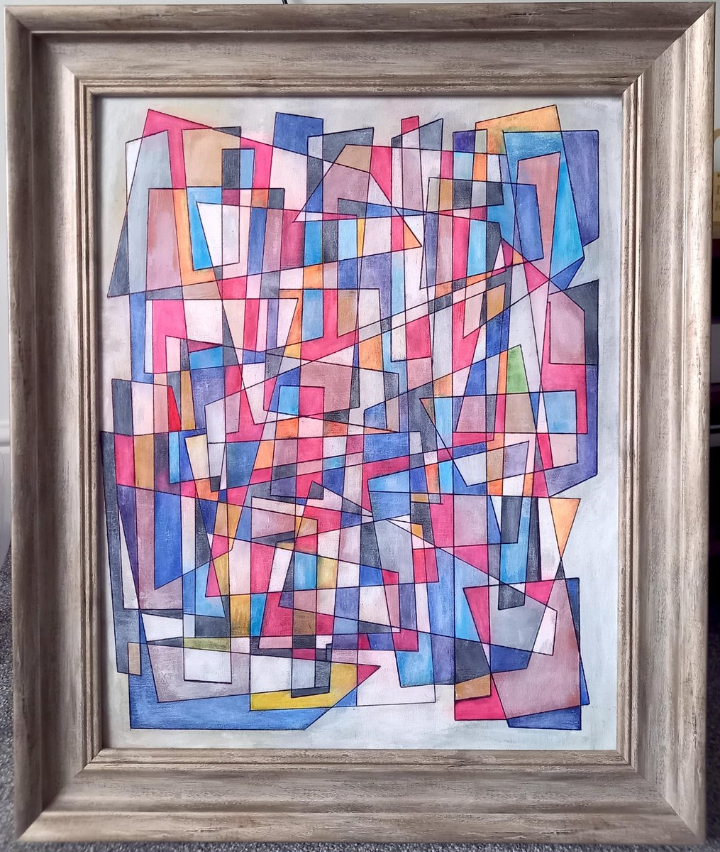 Christopher Barrow, Abstract 1, 2024, Oil on Board for sale at Pamono